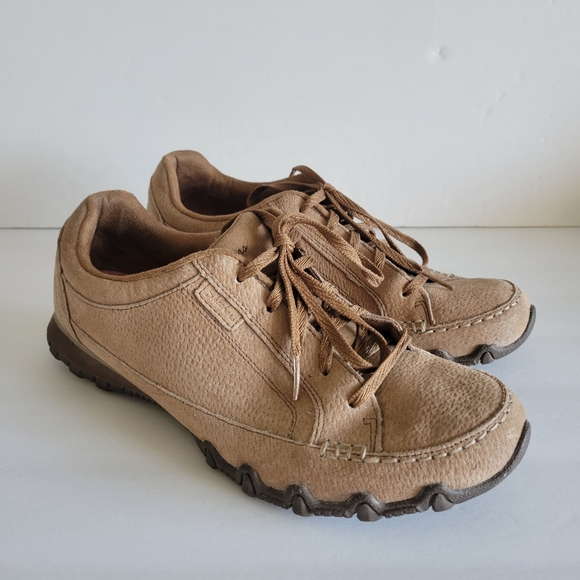 Skechers | Shoes | Skechers Relaxed Fit Shoes Women Biker Sneaker Brown ...